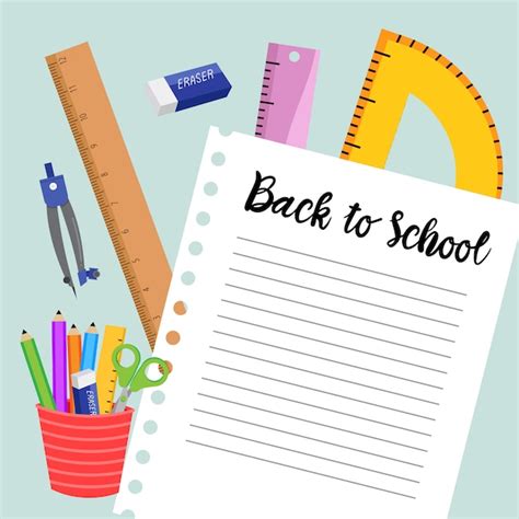 Vectores E Ilustraciones De Reglas Escolares Para Descargar Gratis