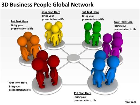3d Business People Global Network Ppt Graphics Icons Powerpoint Templates Powerpoint