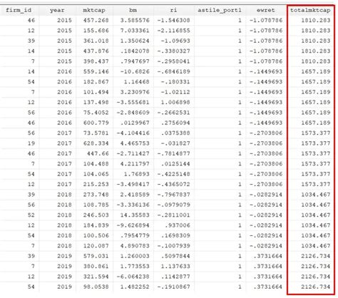 Create A Portfolio And Calculate Portfolio Return In Stata The Data Hall