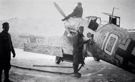 Luftwaffe Messerschmitt Bf109 Winter Camouflage Воздушный транспорт
