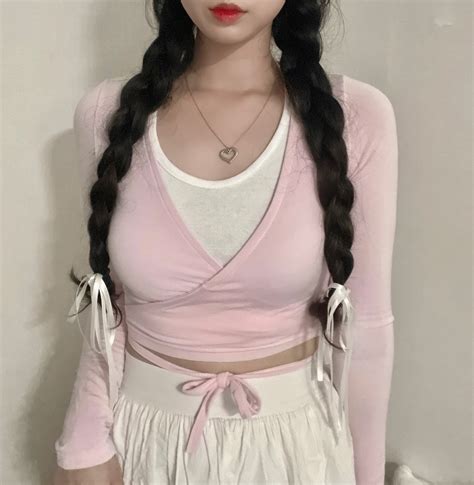 국내제작2color💕 발레코어 리본 매듭 가디건 키치룩 발레코어룩 에이블리