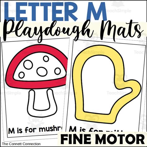 Letter M Playdough Mats By Teach Simple