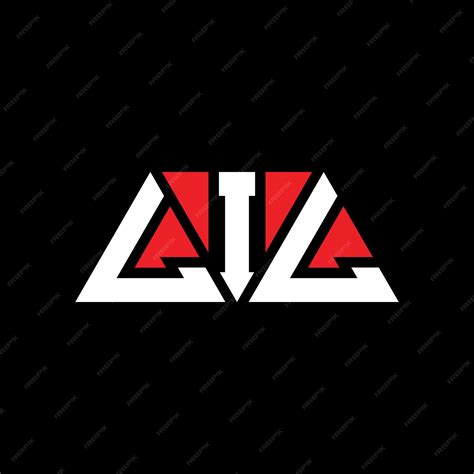 Premium Vector Lil Triangle Letter Logo Design With Triangle Shape Lil Triangle Logo Design