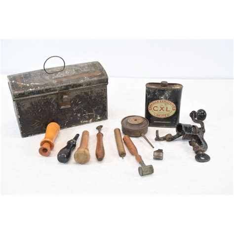 Box Lot Vintage Shotgun Shell Reloading Tool And Accessories Box Lot Vintage Shotgun Shell Reloading Tool And Accessories