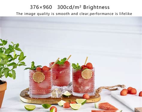 2 86 Inch 376x960 TFT LCD RGB24 BIT Interface Full Viewing Angle Bar Display For Handheld Device