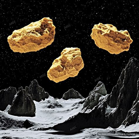 Ai创作图外星矿石 浮空岩石 小行星视图 主带小行星 潜在危险小行星 矮行星 近地小行星 小行星勘探 小行星命名 锂云母 小行星视图开场 小型
