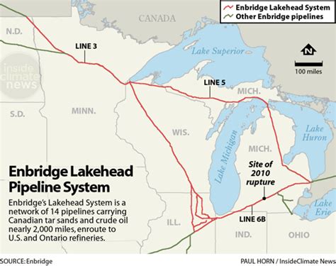 Map Enbridges Lakehead Pipeline System Inside Climate News