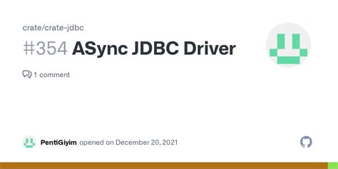 ASync JDBC Driver Issue 354 Crate Crate Jdbc GitHub