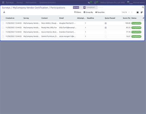 Odoo Print Survey Answers Pdf WebKul