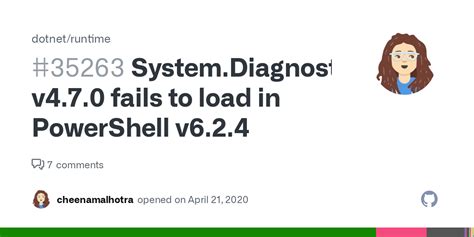system diagnostics diagnosticsource v4 7 0 fails to load in powershell v6 2 4 · issue 35263