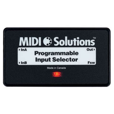 MIDI Solutions Programmable Input Selector United States