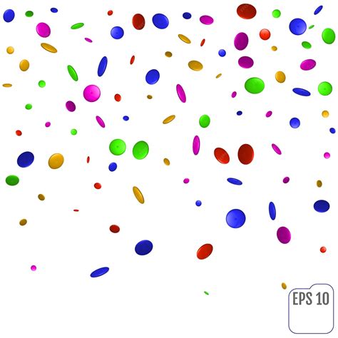 Векторная иллюстрация красочного фона вечеринки с конфетти Премиум векторы