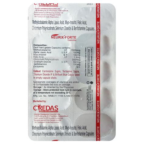 Neurix Forte Capsule 10s Uses Side Effects Price Apollo Pharmacy