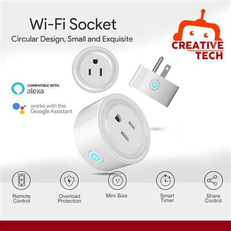 BSD Smart Plug Wireless Outlet WiFi Plug US Socket Wi Fi Mini Smart Plug Socket Outlet Works