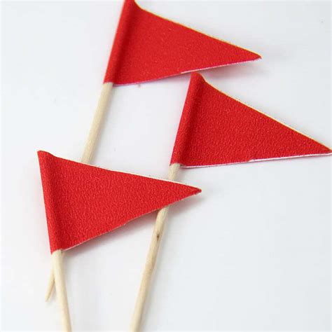 Buy Wholesale Red Glitter Flag Toppers Online In Australia Party Maker