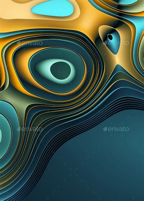 Abstract Geometric Background With Curved Lines Graphics Graphicriver