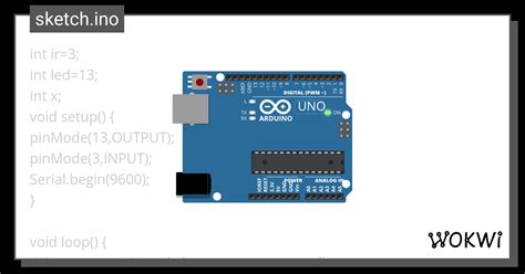 Ir Sensor Wokwi Esp32 Stm32 Arduino Simulator