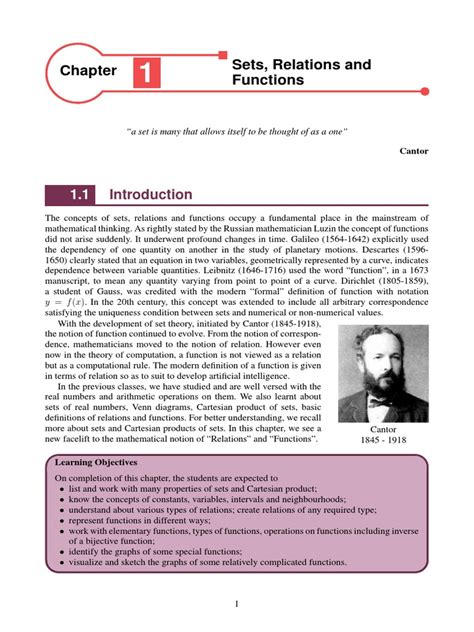 xi maths pdf set mathematics function mathematics