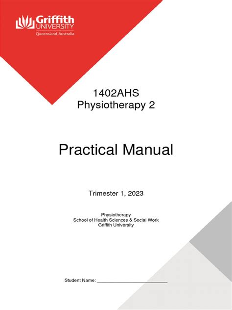 1402ahs Prac Manual 2023 Final Pdf Anatomical Terms Of Motion Shoulder