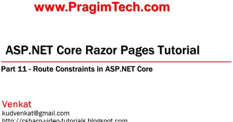 Sql Server Net And C Video Tutorial Route Constraints In