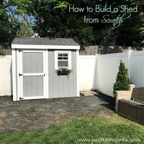 How To Build A Shed From Scratch By Just The Woods