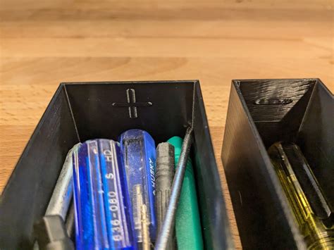 screwdriver bit sorting tray by giblitz download free stl model