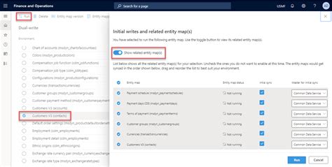 Enable Table Maps For Dual Write Finance And Operations Dynamics 365