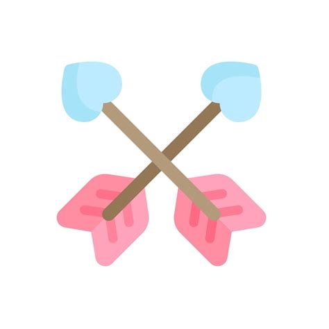 Premium Vector A Pink And Blue Arrow And Two Arrows With The Word Love On Them