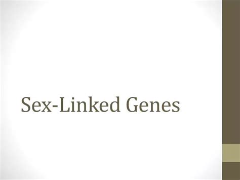 Ppt Sex Linked Genes Powerpoint Presentation Free Download Id