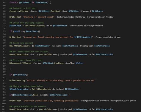 Create Local ESXi Account Using PowerCLI TheSleepyAdmins
