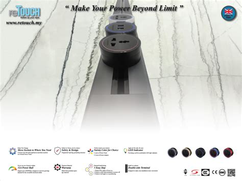 Retouch Power Track And Power Track Socket Flat Pin Sirim Approved Universal Usb Typc C