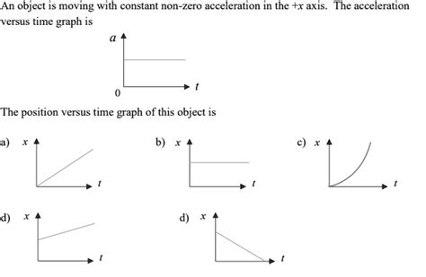 Solved An Object Is Moving With Constant Non Zero Acceleration In The