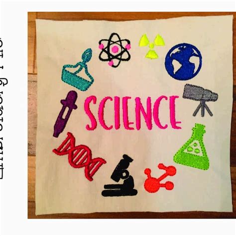 Science Embroidery Etsy