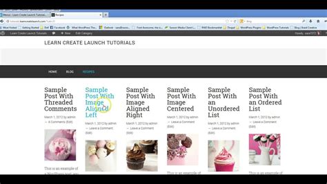 how to create a recipe index genesis wordpress youtube