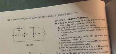 Solved 128 Iii Series Parallel Dc Networks Theorems And