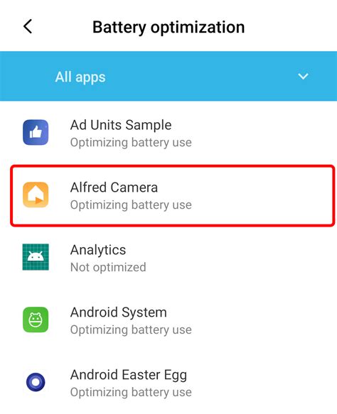 how do i turn off battery optimization to reduce connection issues