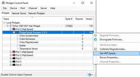 Phidget Control Panel Phidgets Support