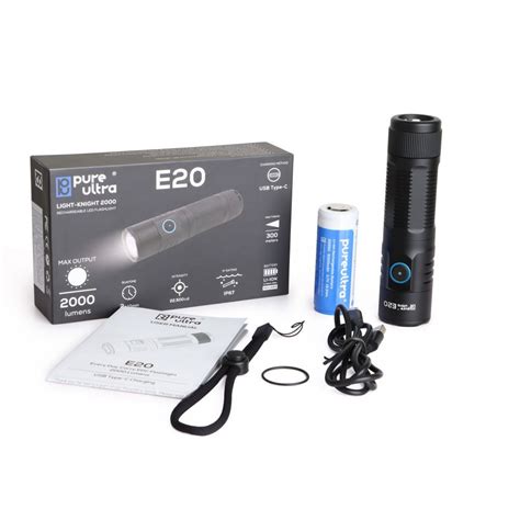 E20 Edc Flashlight Kit 2000lumens Pureultra