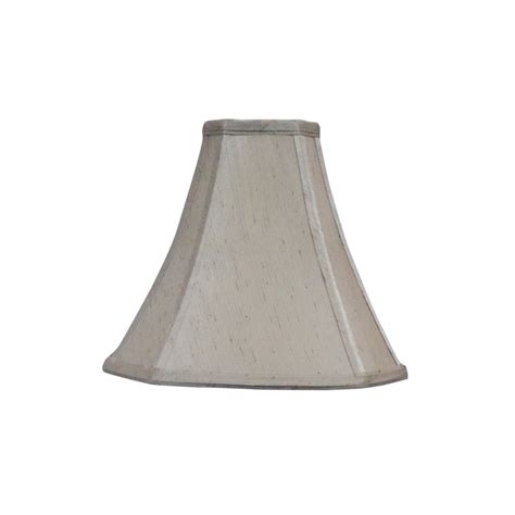 Allen Roth 875 In X 10 In Silken Toast Fabric Bell Lamp Shade Lsh003 At