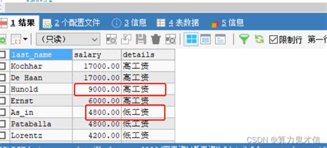 MySQL流程处理函数 mysql 把高于 的工资隐藏显示高工资 小于 的工资隐藏显示低工资 CSDN博客