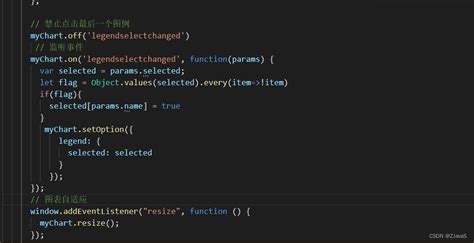 Echarts图例禁止点击最后一个 Csdn博客