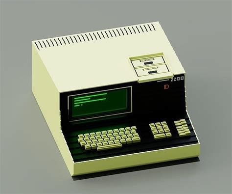 3d Model Datapoint 2200 Replica Vintage Mainframe Terminal Computer Vr