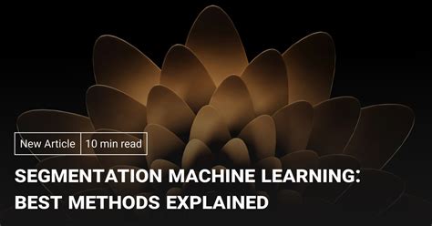 Segmentation Machine Learning Best Methods In 2025 Explained Label Your Data