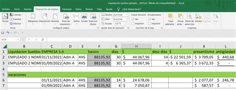Planilla De Excel De Liquidaci N De Sueldos Liquidacion De Sueldo Eroppa
