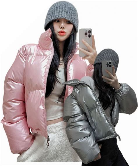 당출최저보장4color 하이넥 유광패딩 메탈패딩 숏패딩 에이블리