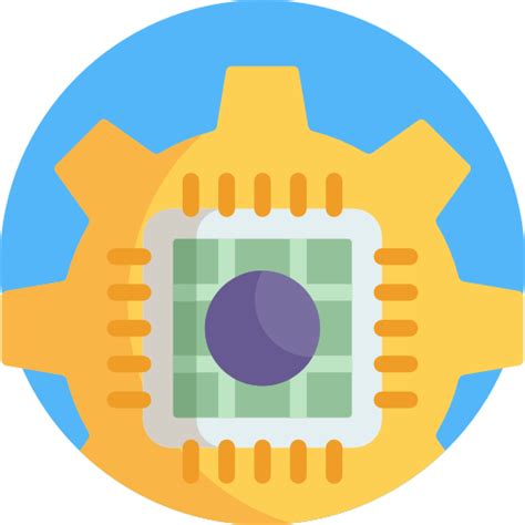 Microchip Detailed Flat Circular Flat Icon
