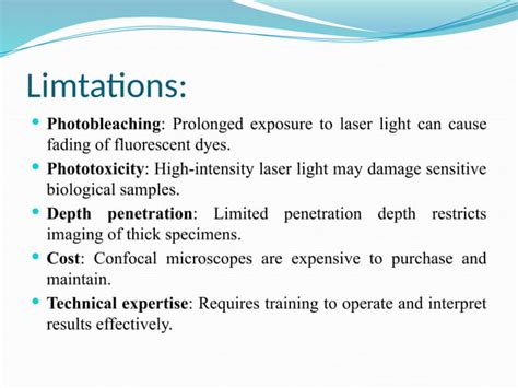 Confocal Microscopy Principle And Application Pptx