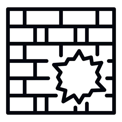 Firewall Icon Outline Vector Cyber Crime 16611264 Vector Art At Vecteezy