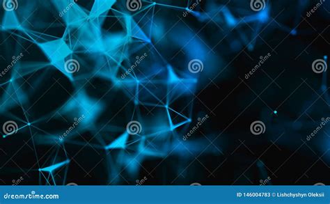 Abstract Digital Background Big Data Visualization Network Connection Structure Science