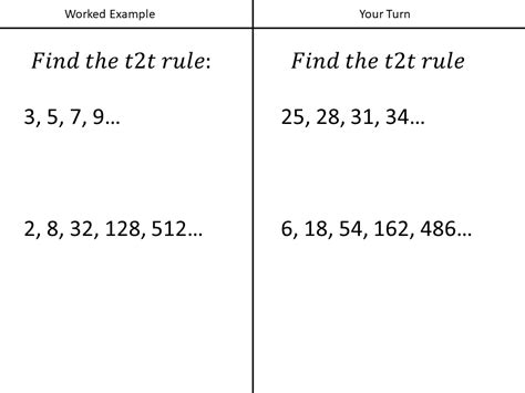 sequences finding the term to term rule variation theory